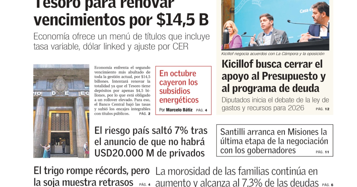 El Tesoro enfrenta un nuevo vencimiento y la Legislatura bonaerense ...